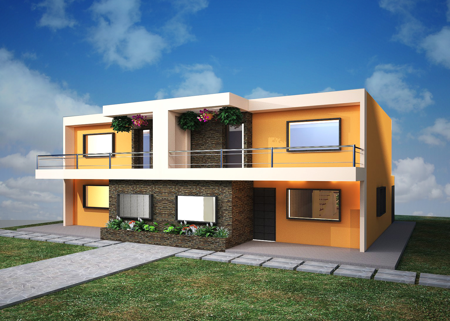 Proyecto bifamiliar de dos plantas en Higuerote, San Diego.